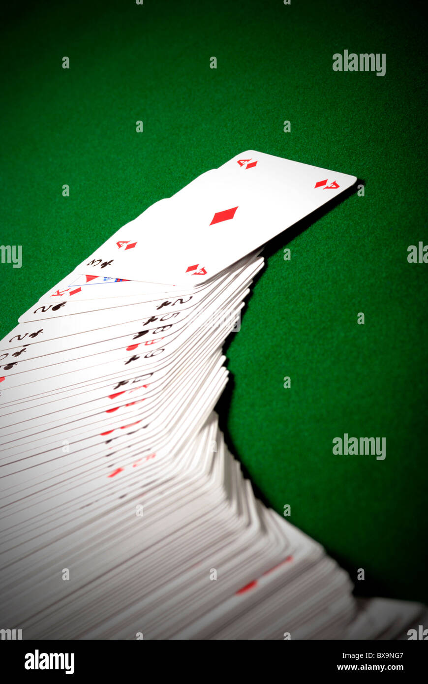 playing cards spread Stock Photo - Alamy