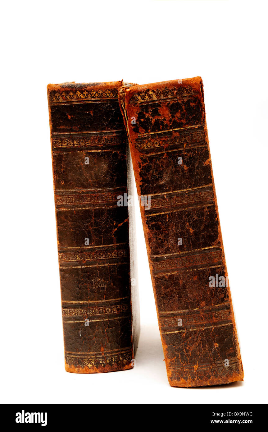two old books Stock Photo - Alamy