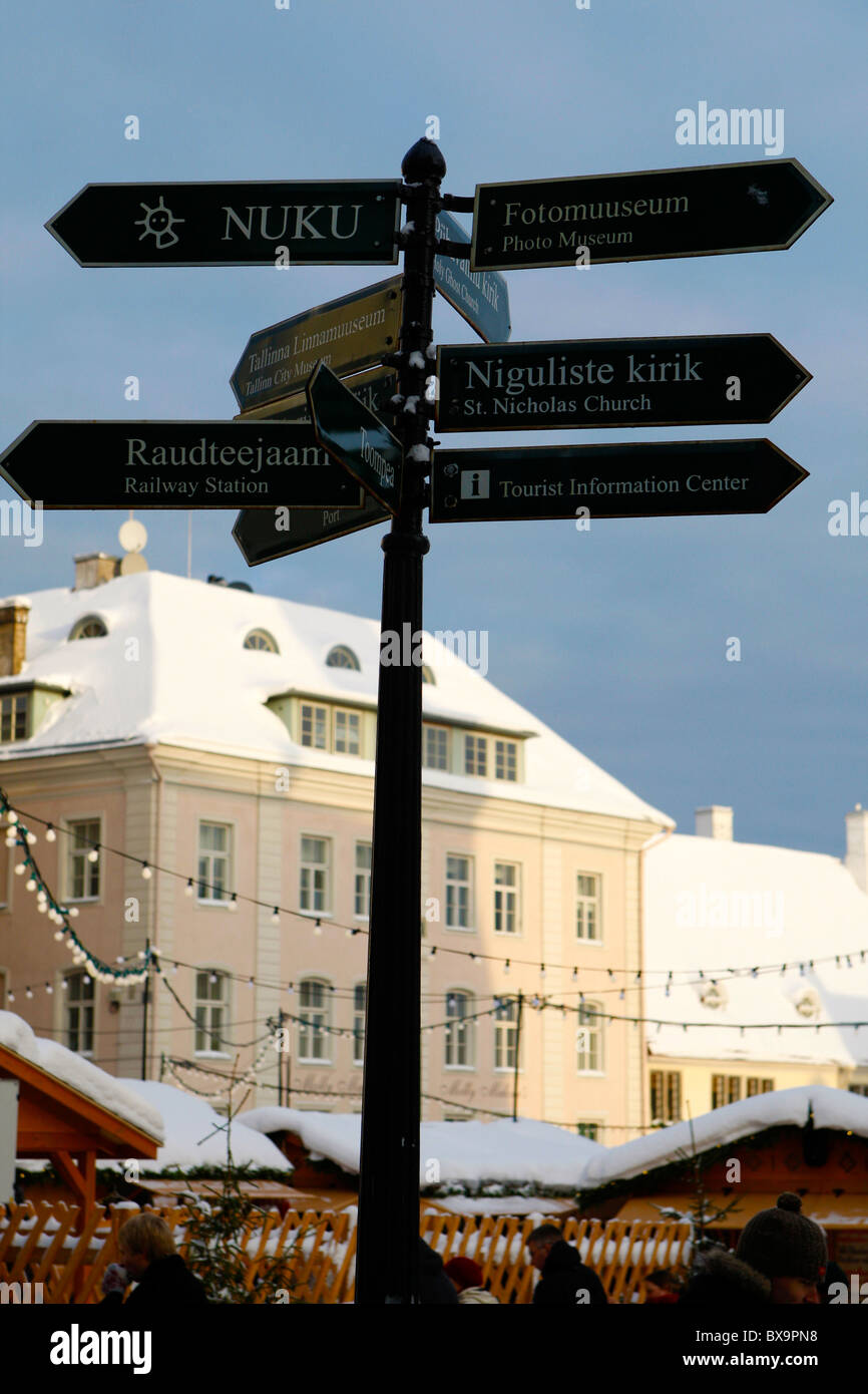 Signs in tallinn hi-res stock photography and images - Alamy