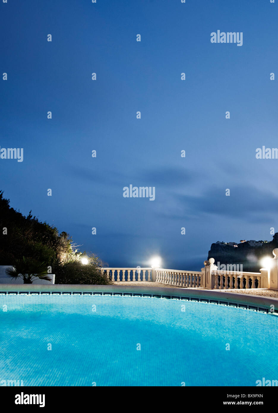 Swimming Pool At Night