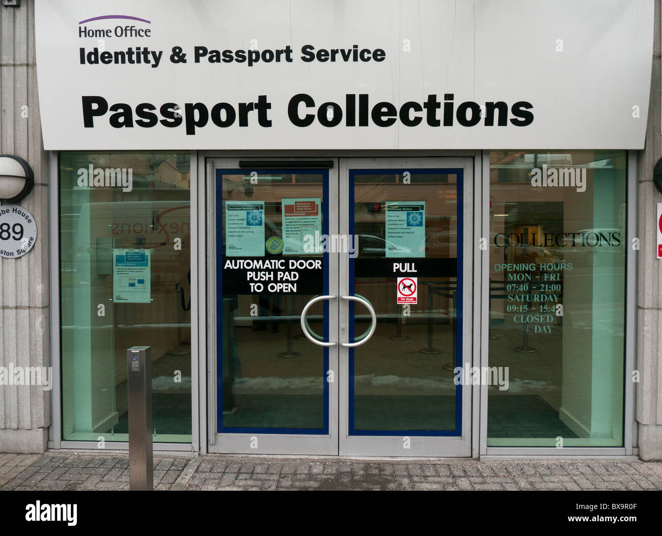 Passport collections at the Identity and Passport Service in London ...