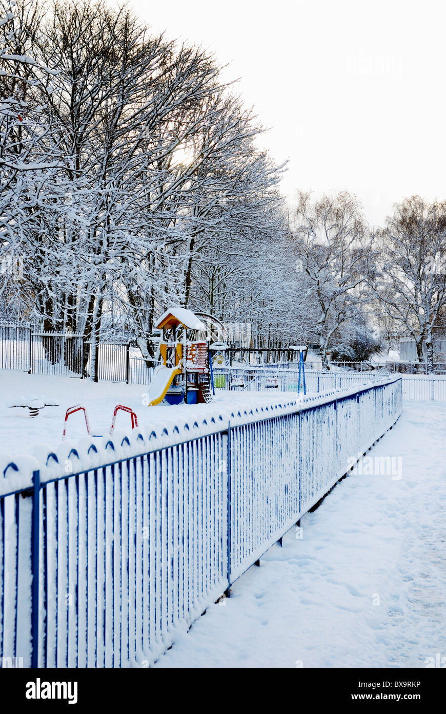 winter scene park Stock Photo - Alamy