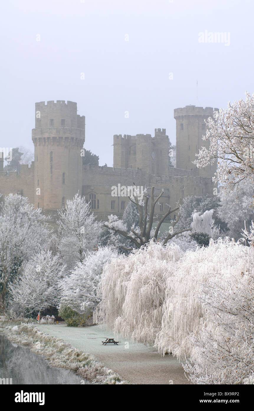 Warwick Castle in winter Stock Photo - Alamy
