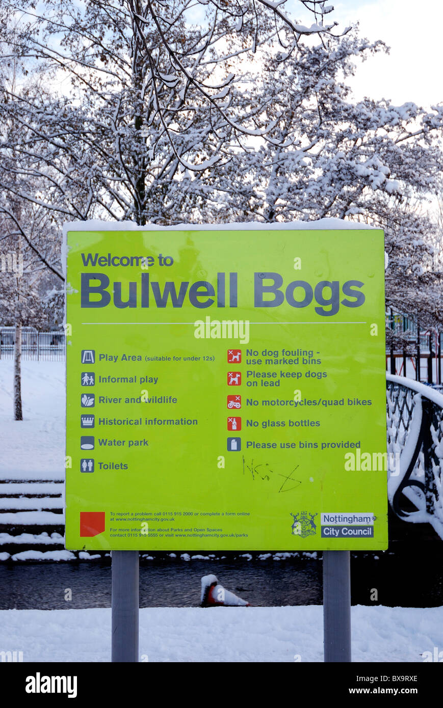 bulwell bogs park bulwell nottingham england uk Stock Photo - Alamy