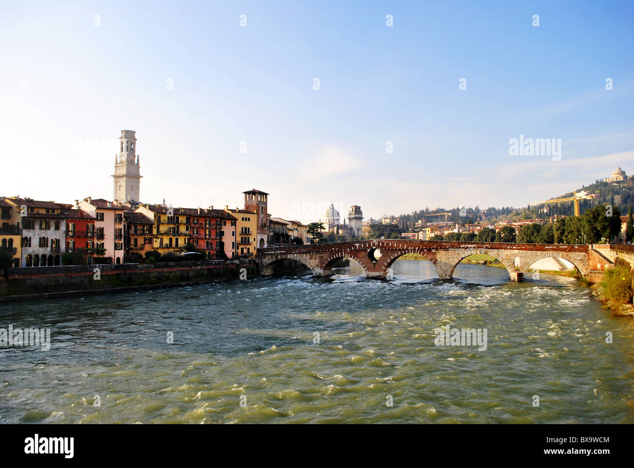 Renaissance architecture in the historic center of verona hi-res stock ...