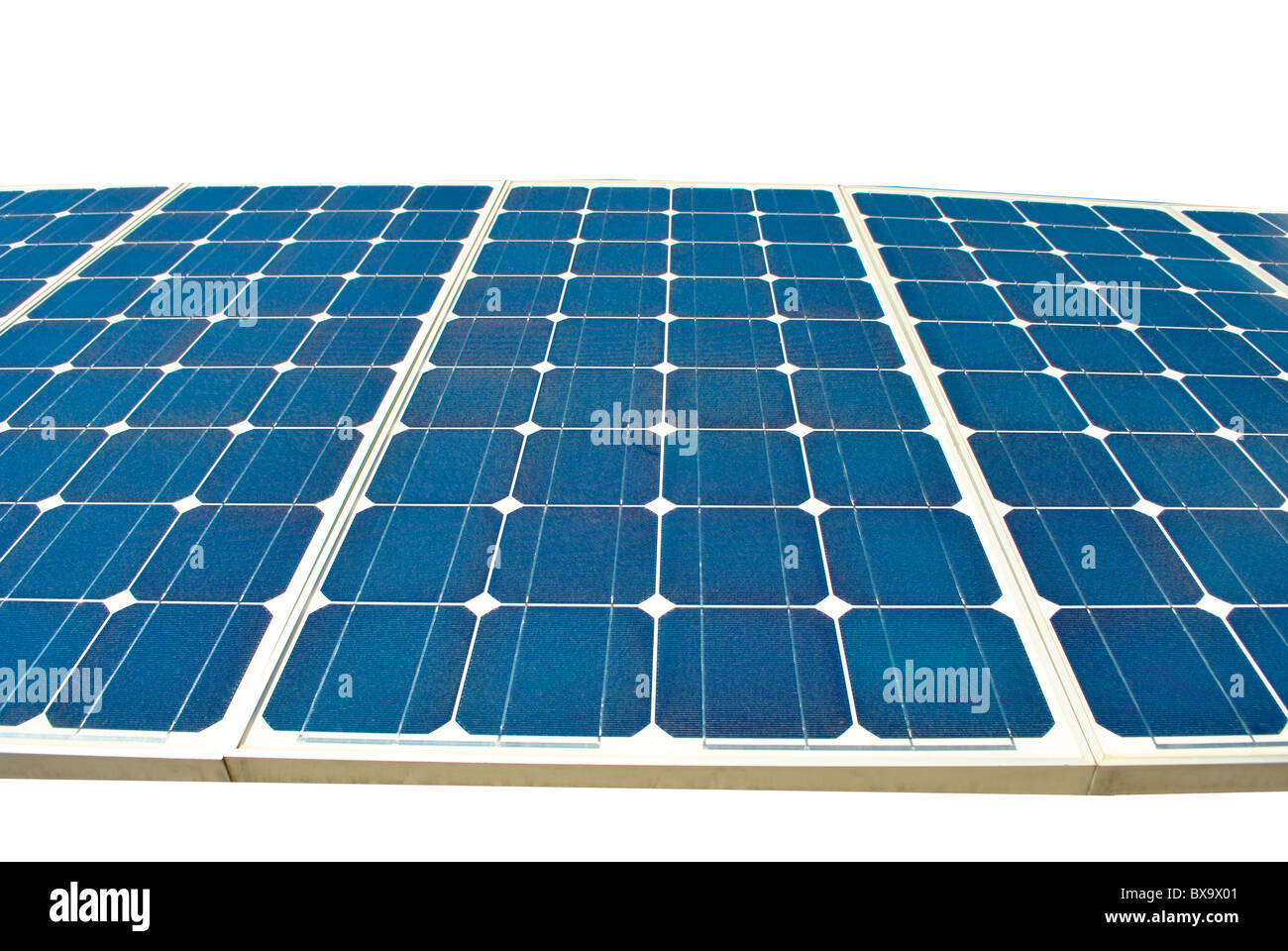 solar panel power production green economy Stock Photo - Alamy