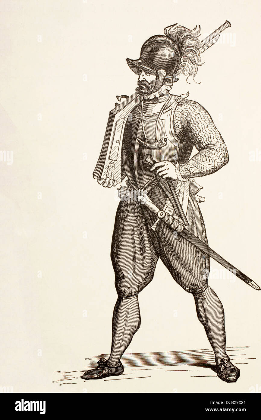 Arquebusier of the 16th century Stock Photo - Alamy