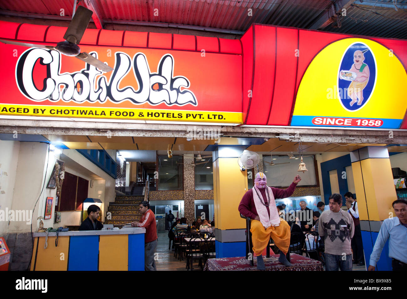 Chotiwala restaurant in Rishikesh India Stock Photo - Alamy
