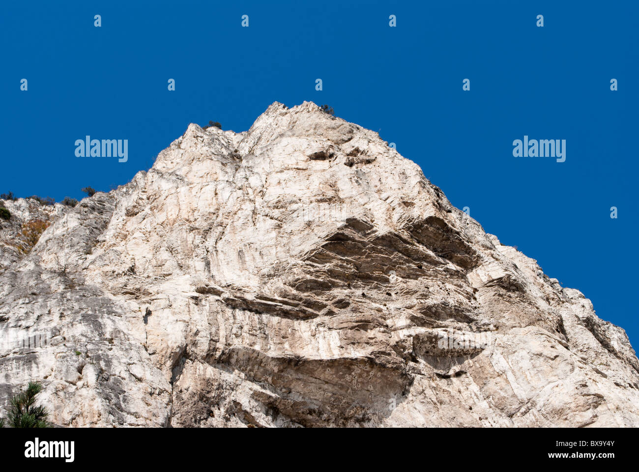 dolomite rock and blue sky Stock Photo - Alamy