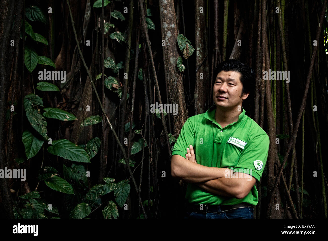 Dorjee Sun - social entrepreneur and CEO of Carbon Conservation - poses ...