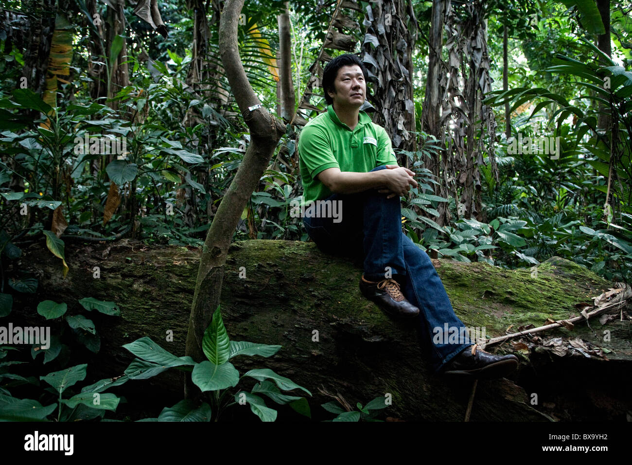 Dorjee Sun - social entrepreneur and CEO of Carbon Conservation - poses ...