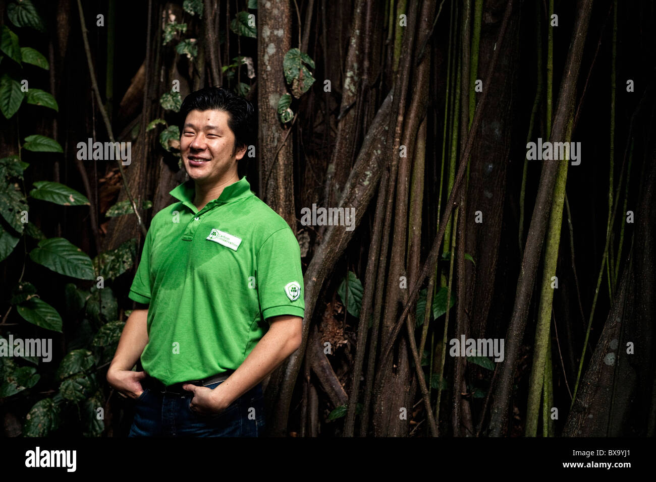 Dorjee Sun - social entrepreneur and CEO of Carbon Conservation - poses ...