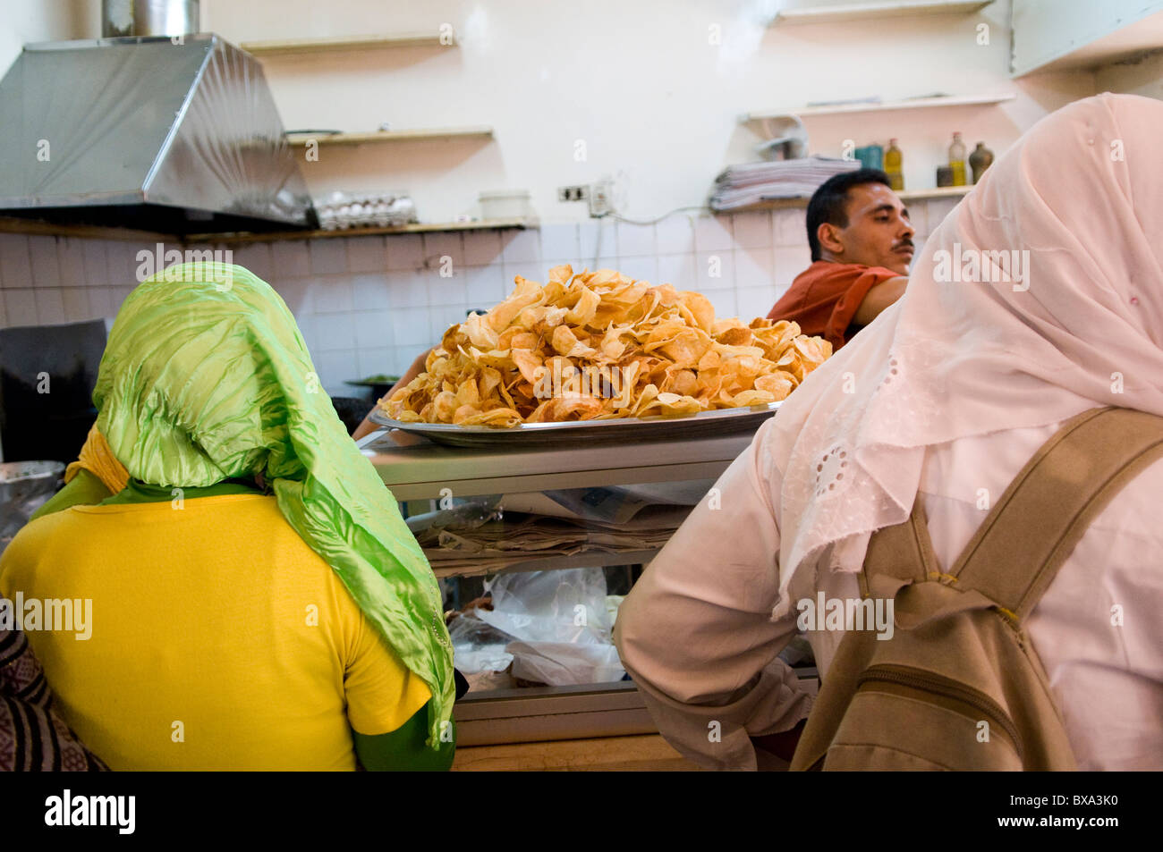 Inside the Taamia ( Falafel ) shop Stock Photo - Alamy