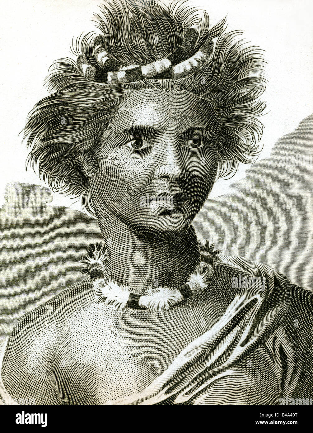 Portrait of Indigenous, Native Hawaiian or Ethnic Hawaiian Woman or ...