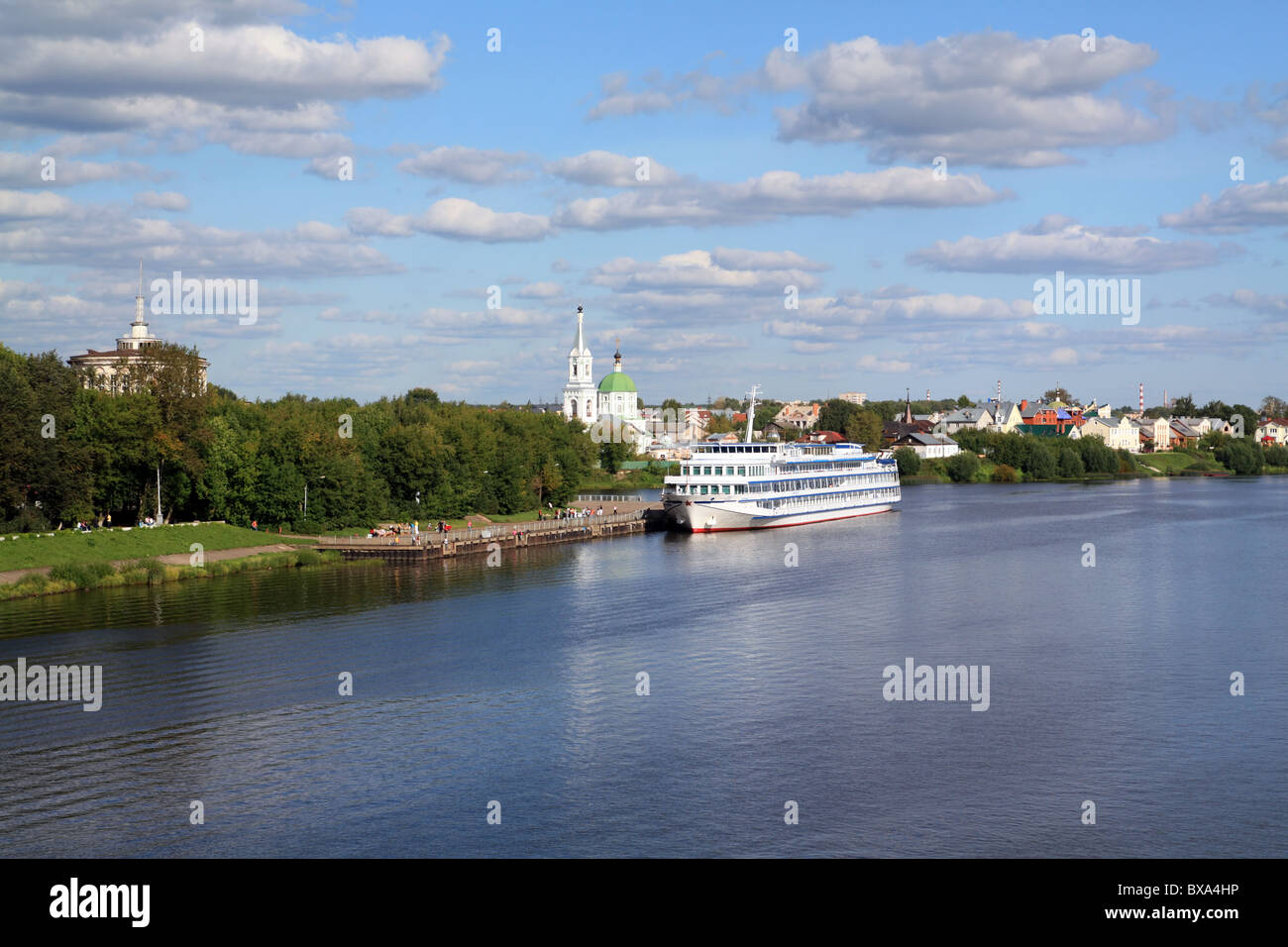 motor ship on quay Stock Photo - Alamy