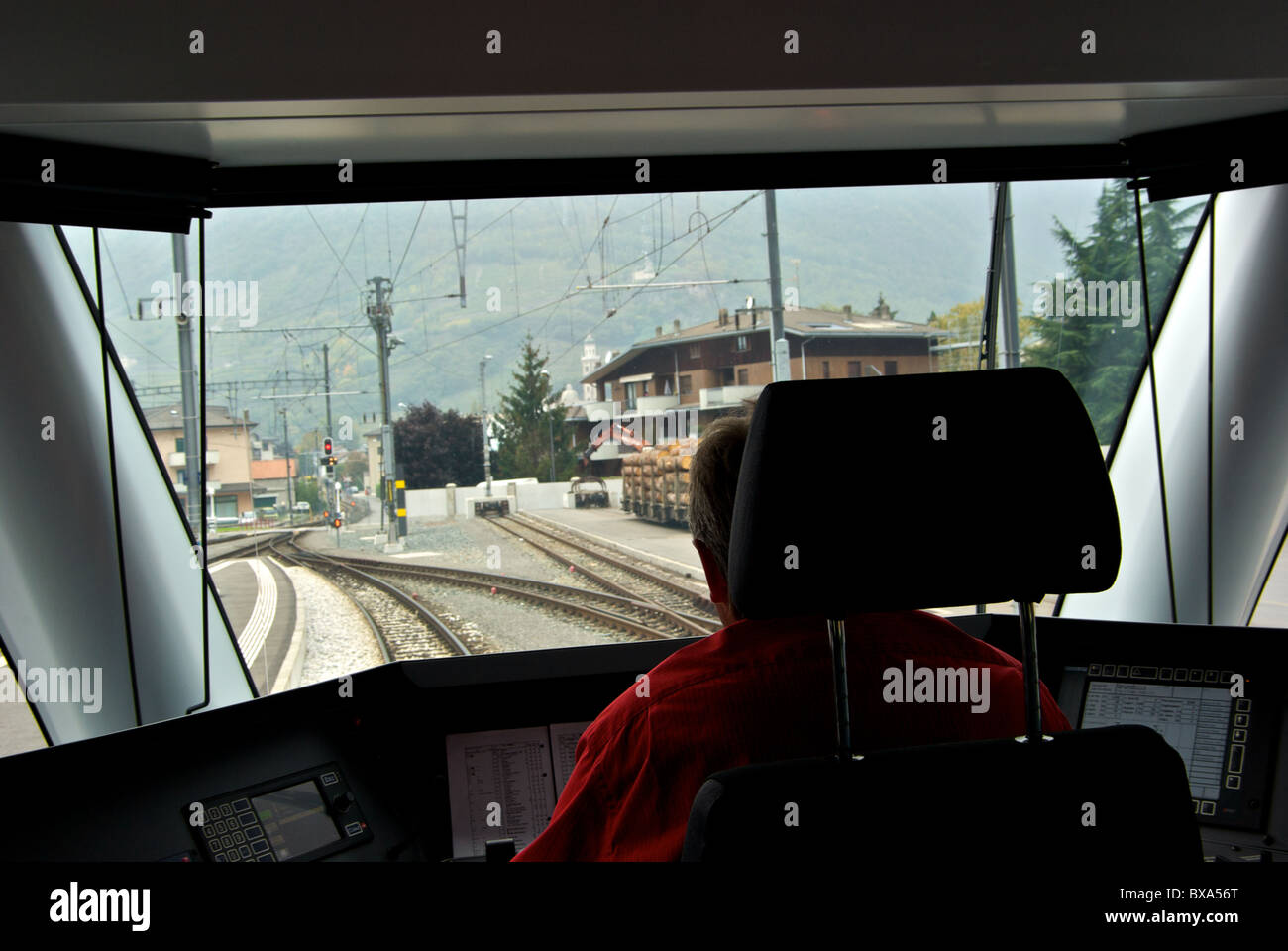 Train driver view hi-res stock photography and images - Alamy