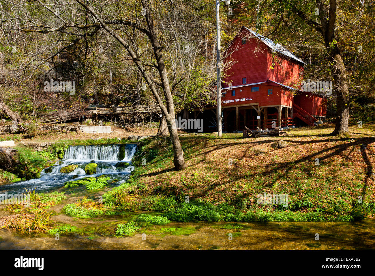 The Hodgson watermill in the Ozarks of rural Missouri, USA Stock Photo ...