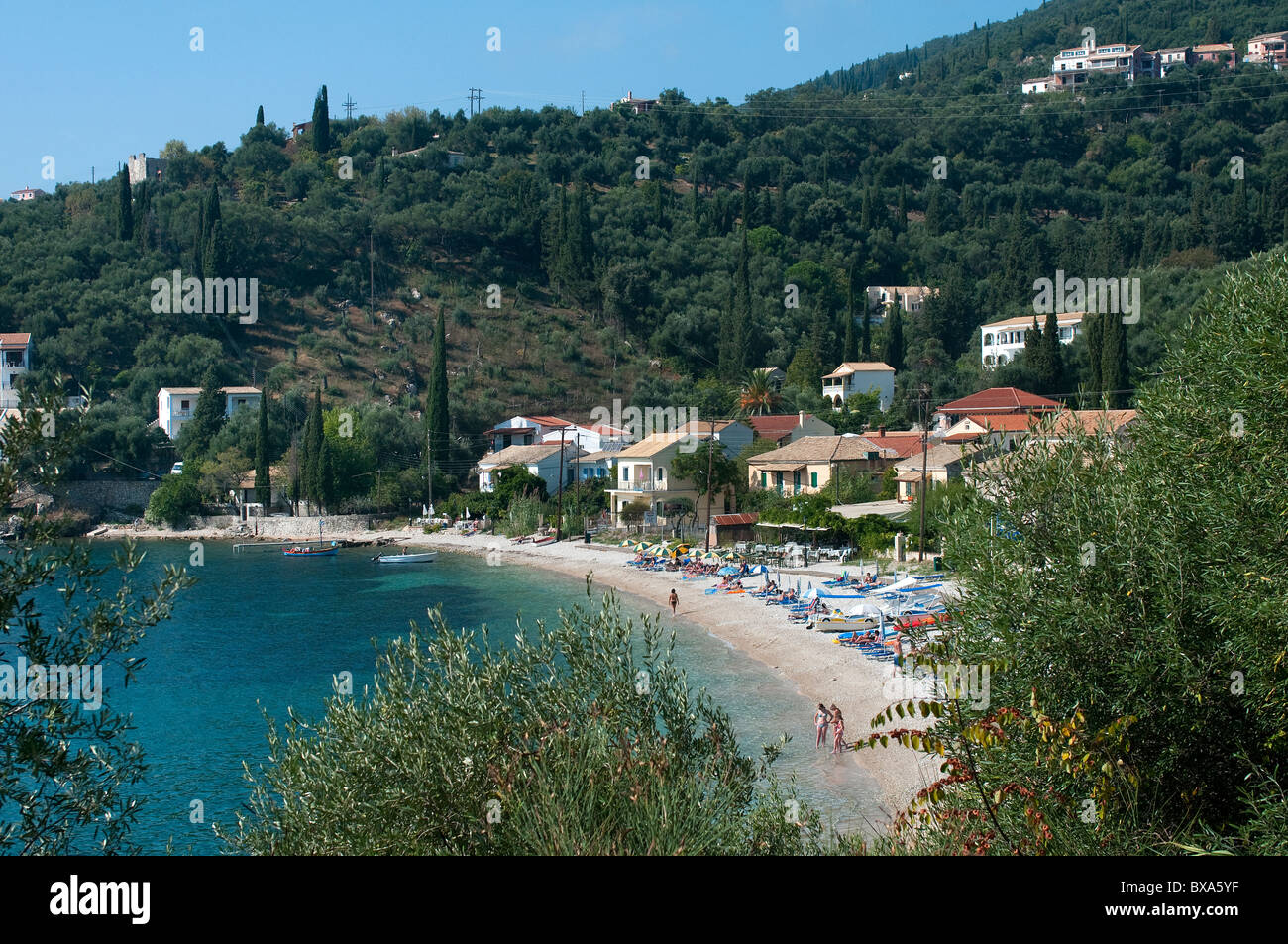 Kalami Beach, Corfu, Greece Stock Photo - Alamy