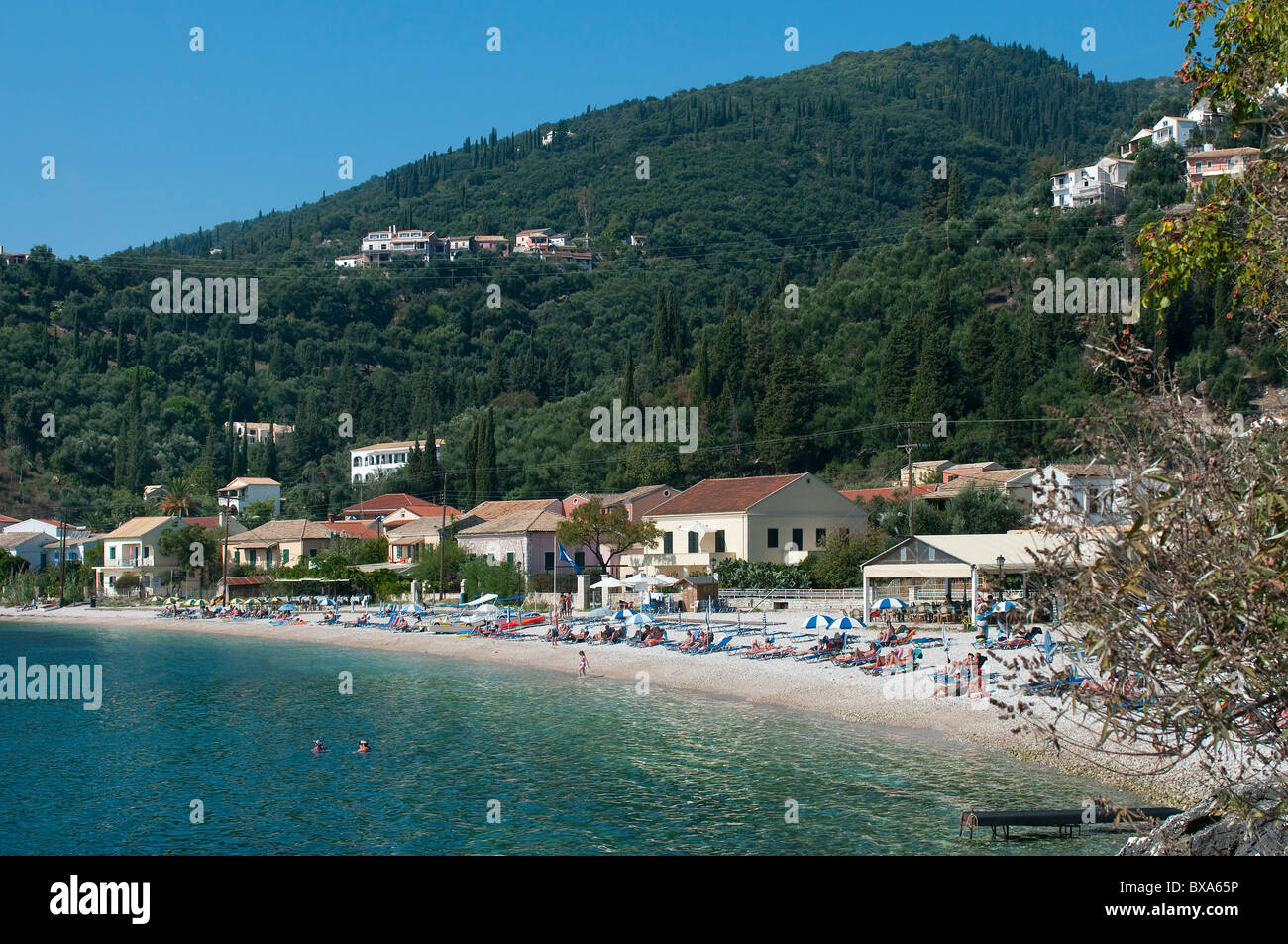 Kalami Beach, Corfu, Greece Stock Photo - Alamy