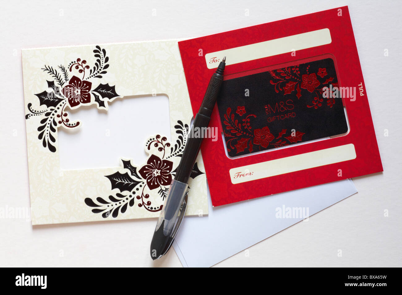 Getting ready to write an M&S Giftcard as a Christmas present gift card ...