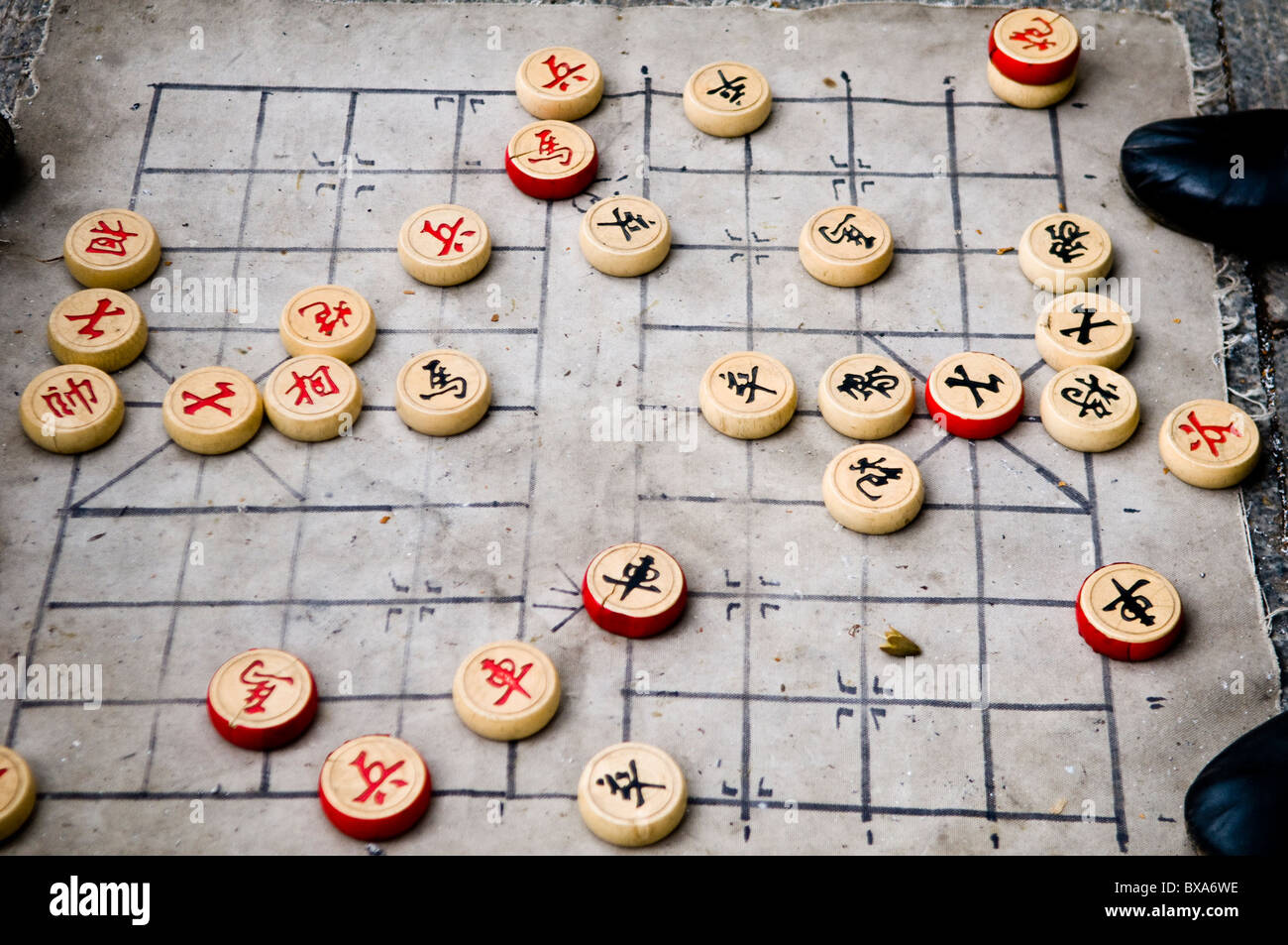 Chinese chess game known in Chinese as Xiangqi Stock Photo - Alamy
