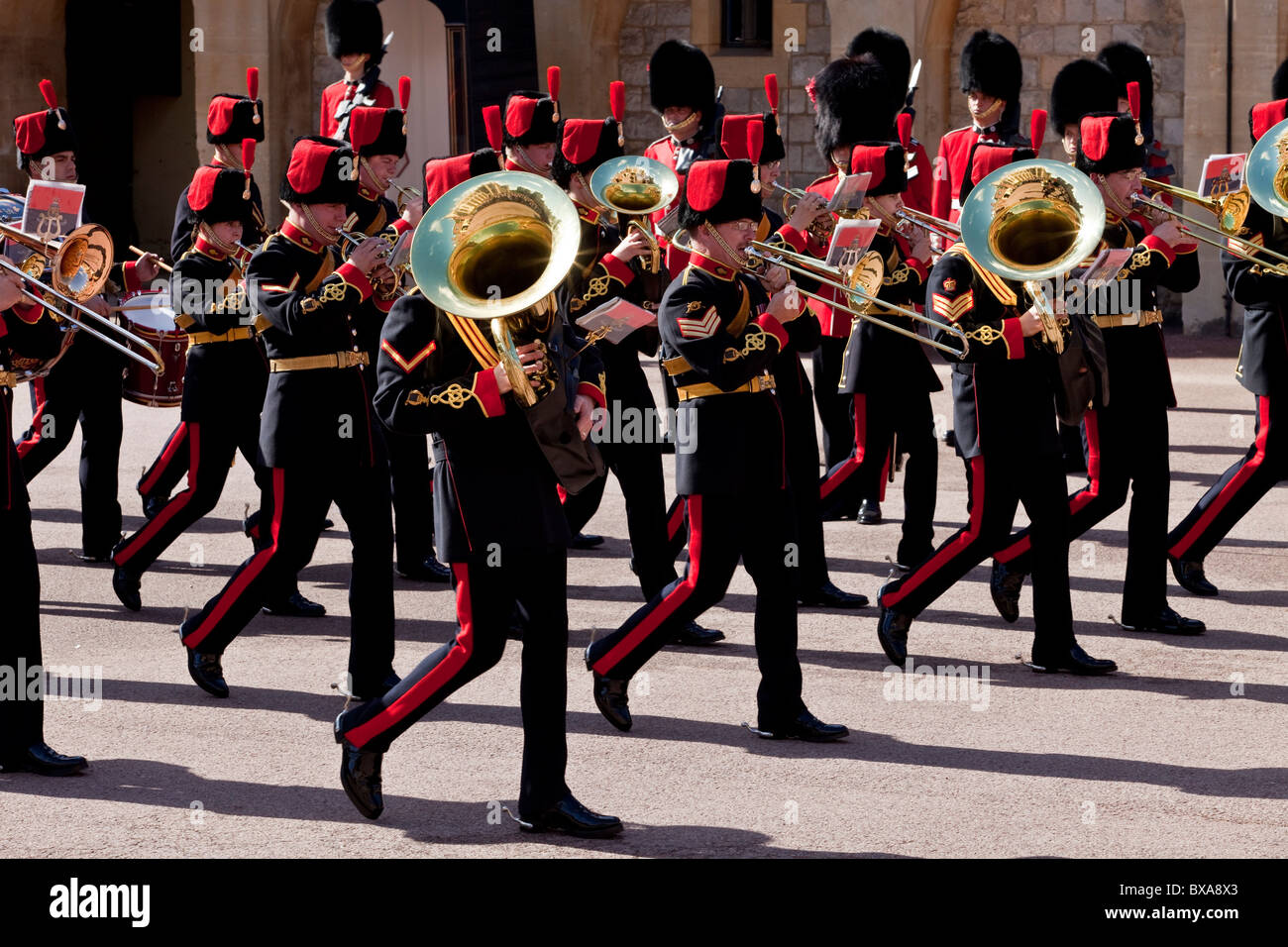 Changing of the Guard Ceremony, Windsor Castle, Windsor, Berkshire ...