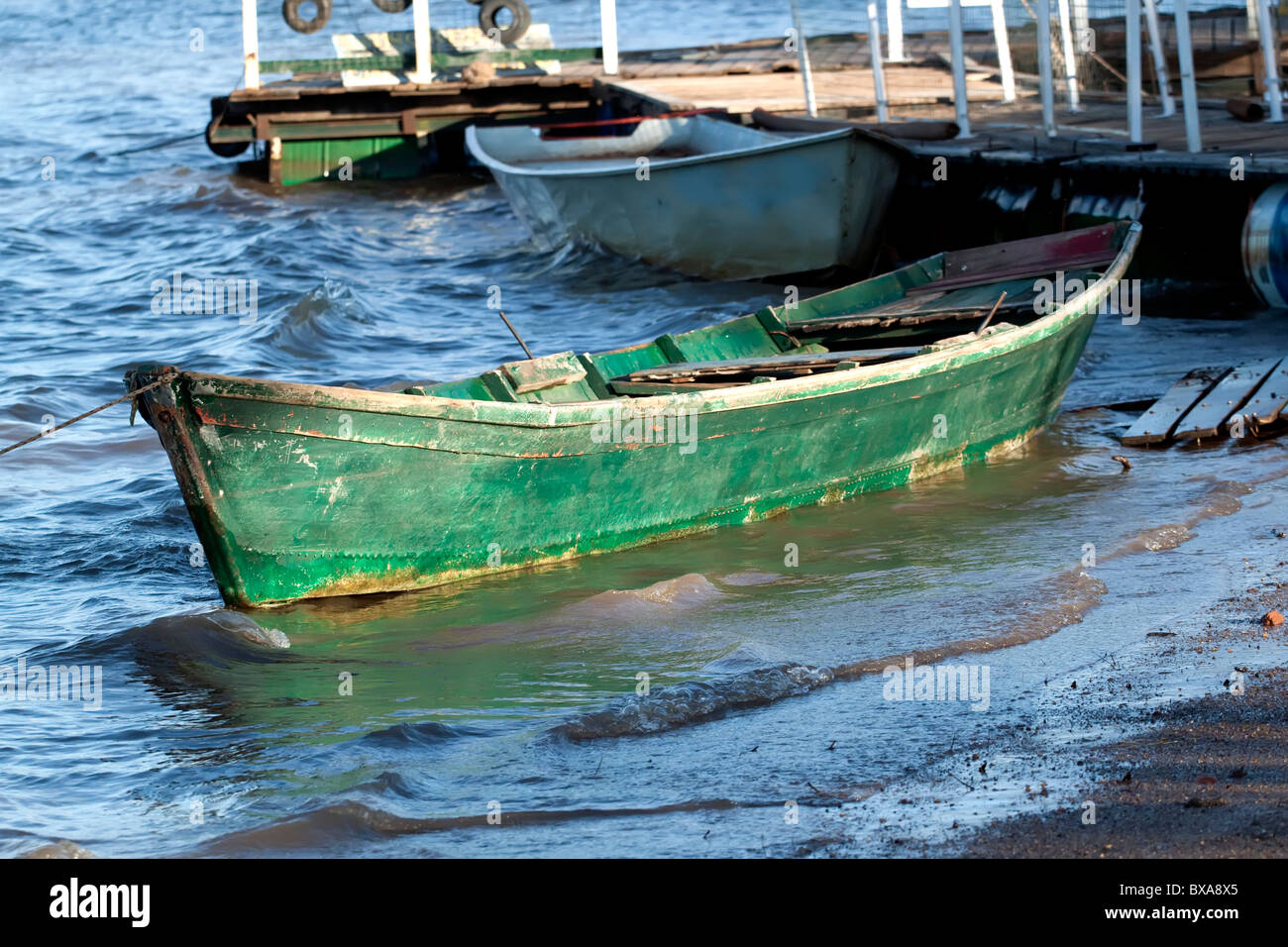 Green boat hi-res stock photography and images - Alamy