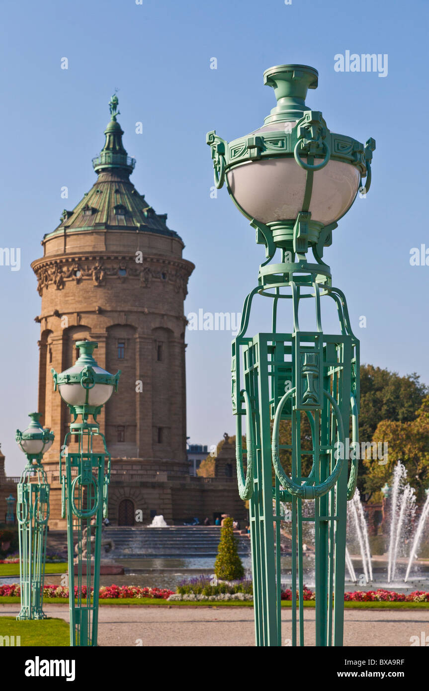 CANDELABRA, WATER TOWER, LANDMARK, PARKWAY, JUGENDSTIL, FRIEDRICHSPLATZ ...