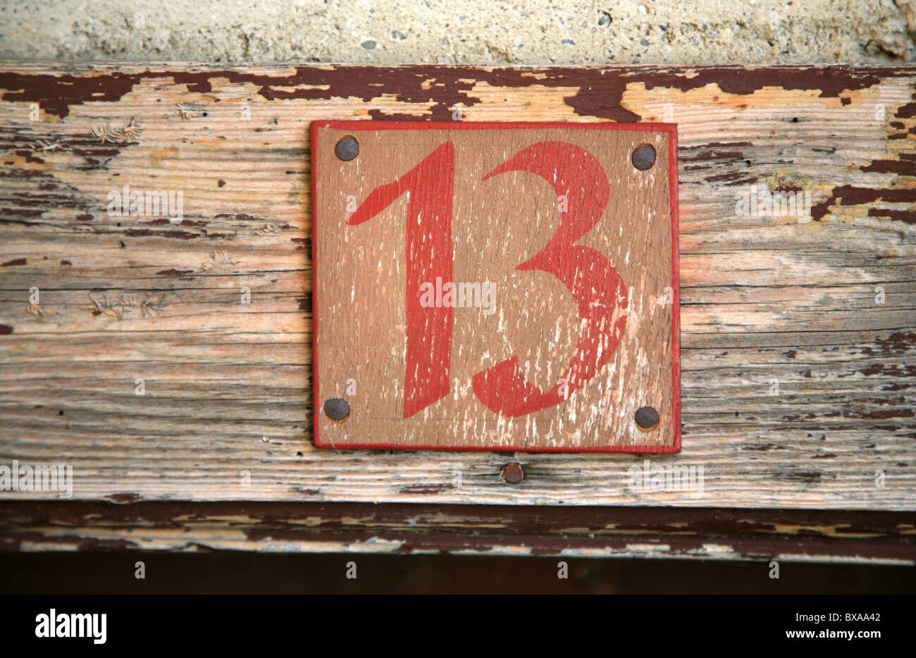 Number 13 thirteen hi-res stock photography and images - Alamy