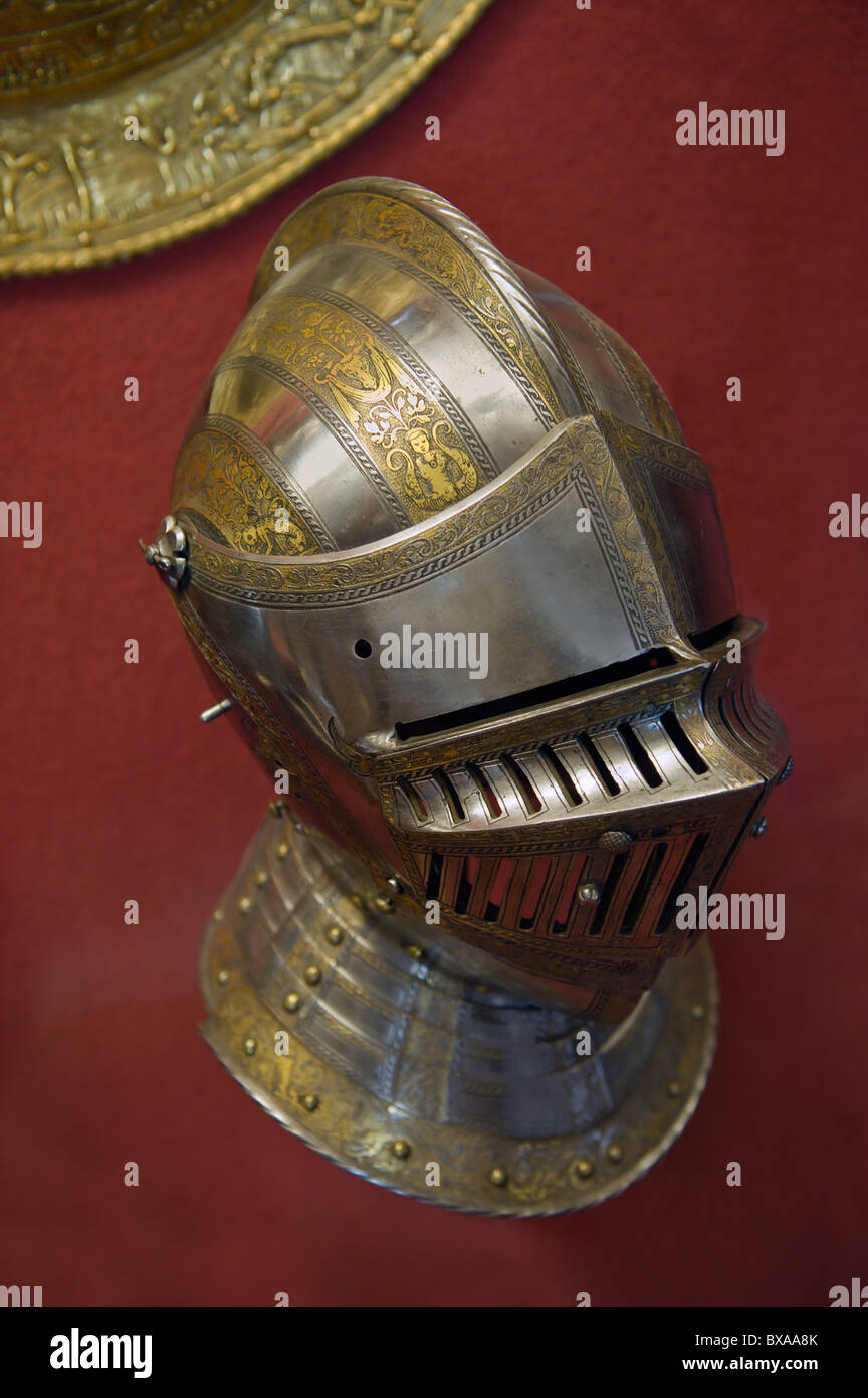 The Hermitage 16th century helmet Knights Hall St Petersburg Russia ...