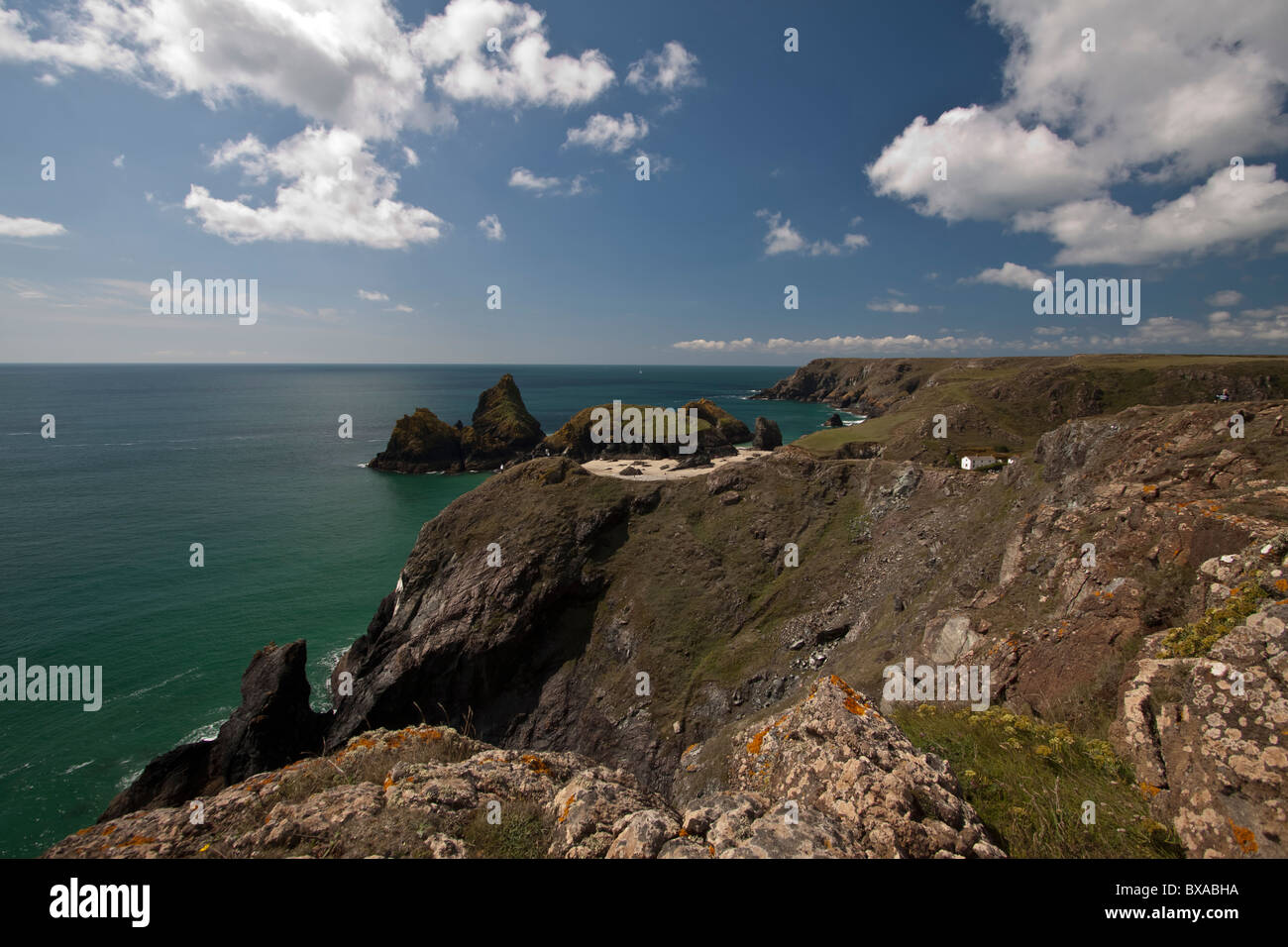 View from Lizard Point / Kynance Beach Cornwall, UK Stock Photo - Alamy
