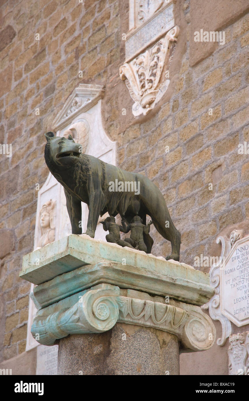 Romulus and Remus and Wolf statue Campidoglio ancient Rome Italy Europe ...