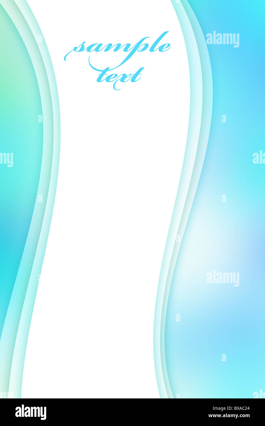 form for the text with blue waves Stock Photo - Alamy