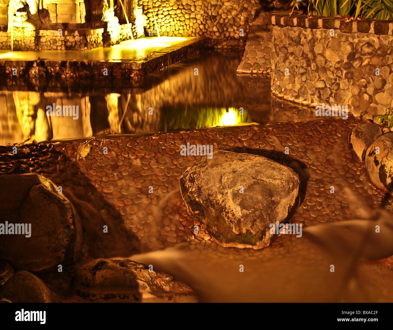 Water reflections in resort pool Stock Photo - Alamy