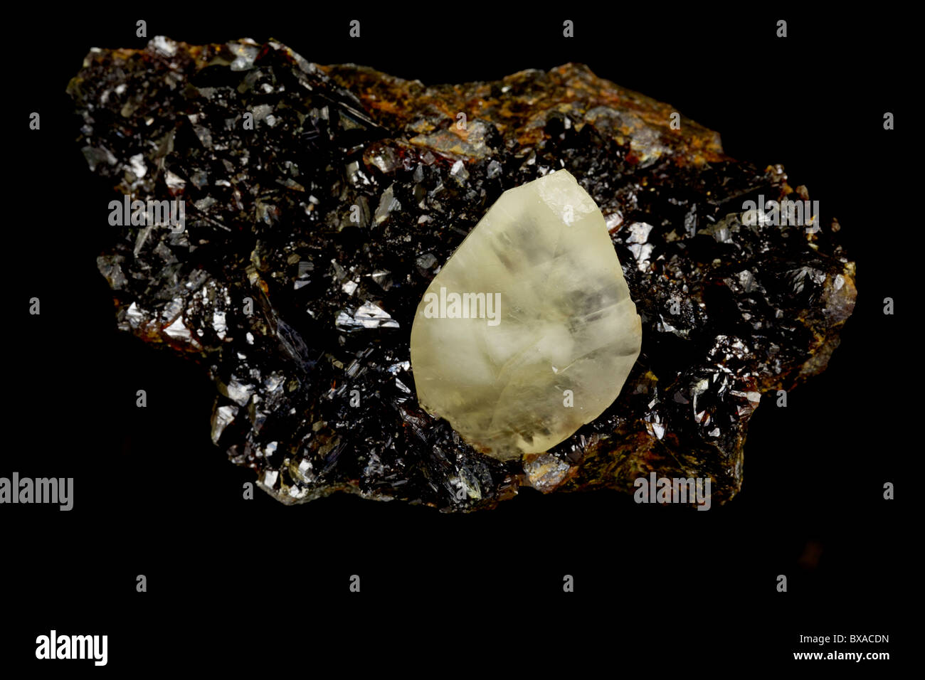 Calcite and Sphalerite - Elmwood Mine - Smith County - Tennessee - USA ...