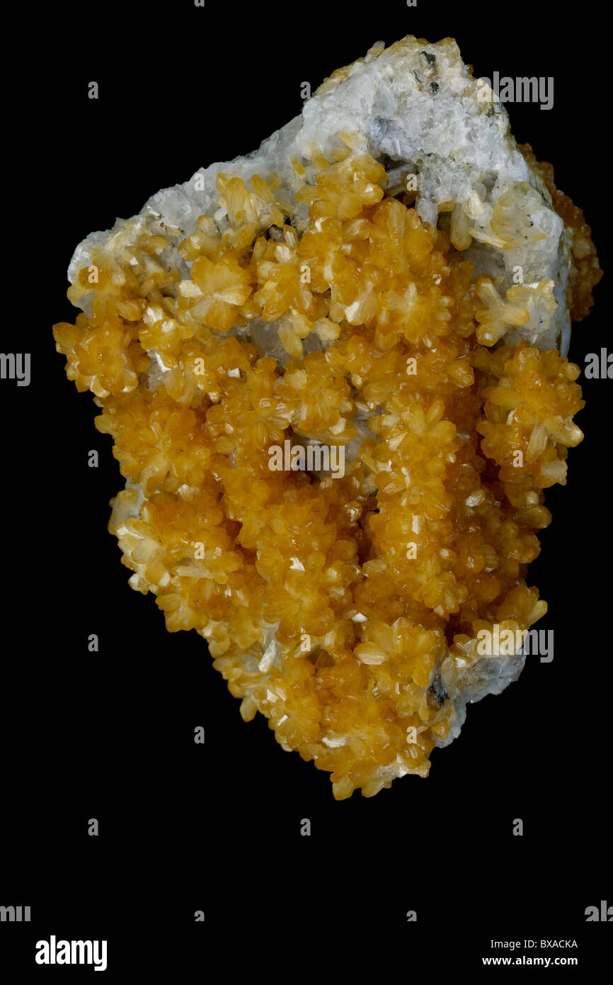 Stilbite (hydrated sodium calcium aluminosilicate) member of zeolite ...