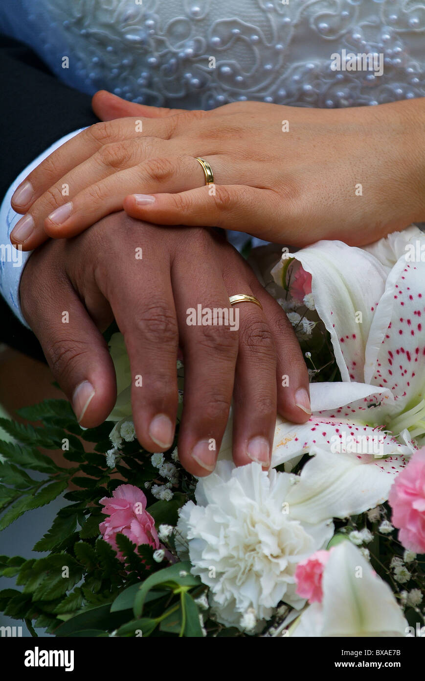 Hands in Marriage Stock Photo - Alamy