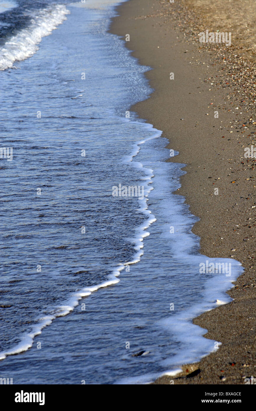 Water washing up on beach hi-res stock photography and images - Alamy
