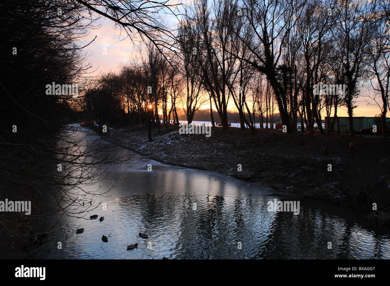 Nottingham colwick country park winter hi-res stock photography and ...