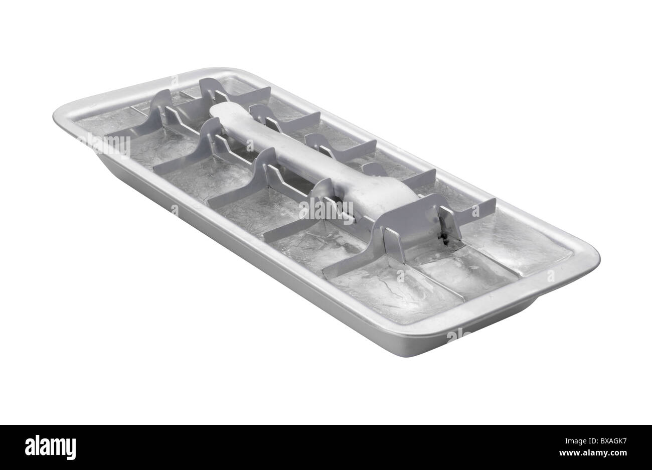 Vintage Ice Cube Tray isolated on a white background Stock Photo - Alamy