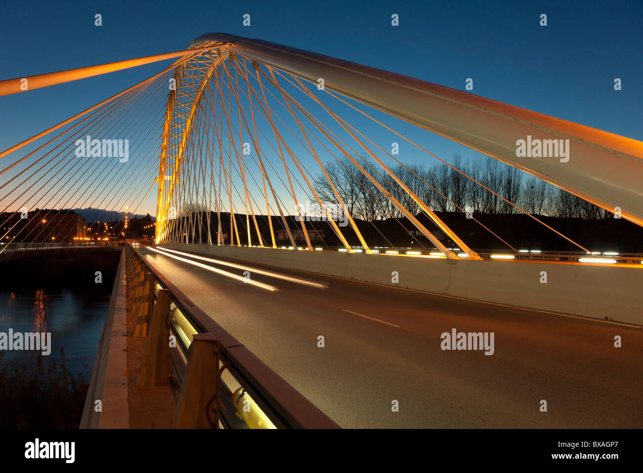 Bridge over the river Ebro, Logroño, La Rioja, Spain Stock Photo - Alamy