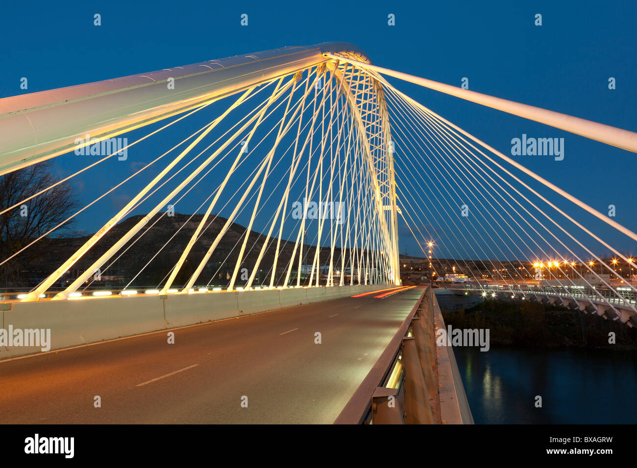 Ebro river bridge santiago calatrava hi-res stock photography and ...