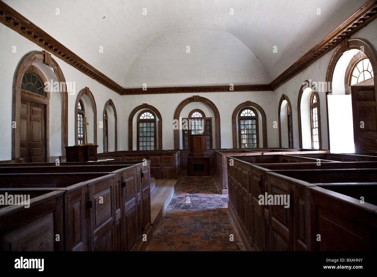 Inside of St. James Santee Episcopal Church built by French Huguenots ...