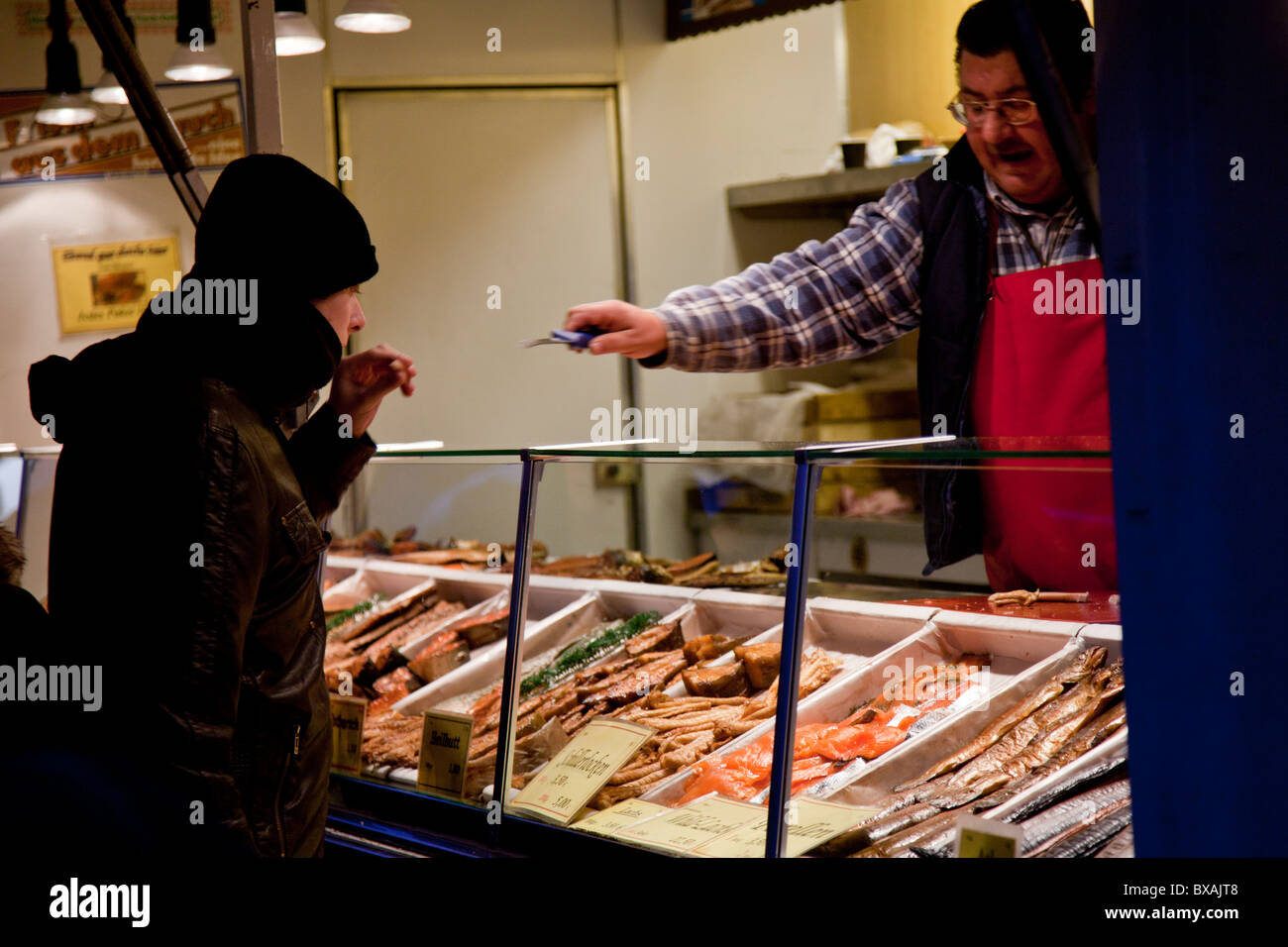 German market trader hi-res stock photography and images - Alamy
