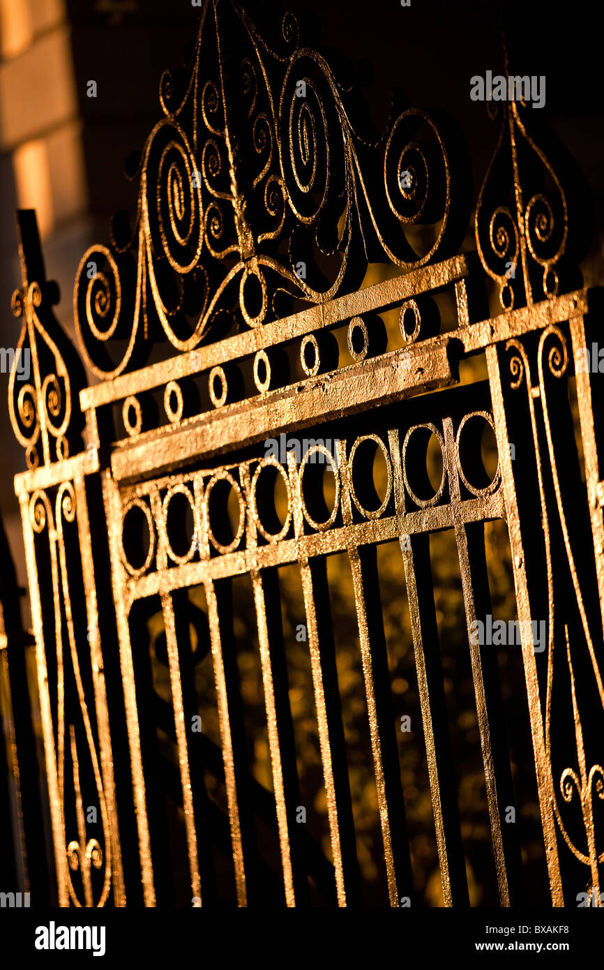 Wrought iron gate hi-res stock photography and images - Alamy