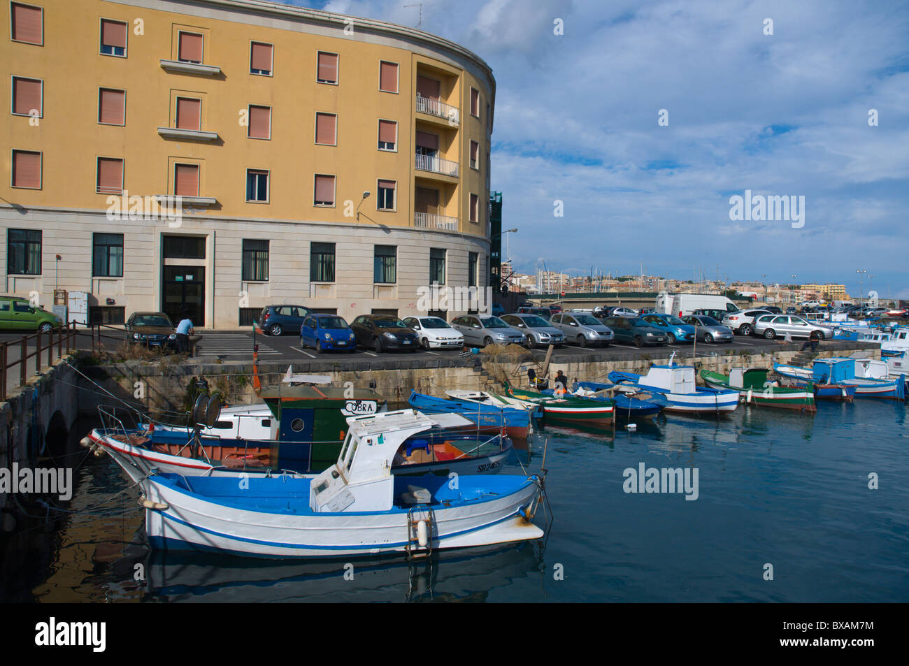 Porto Piccolo the small harbour Syracuse Sicily Italy Europe Stock ...