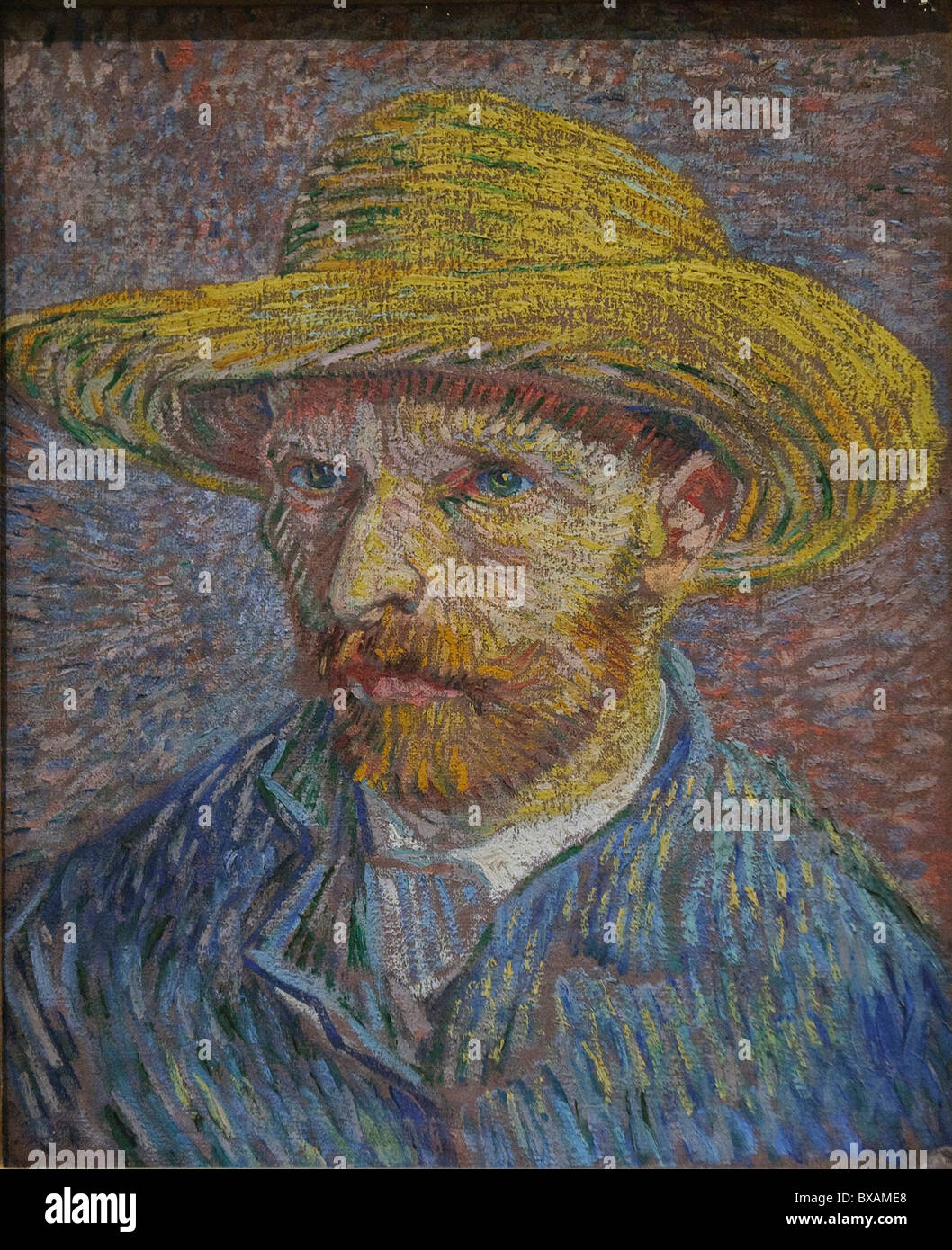 Self portrait with a straw hat hi-res stock photography and images - Alamy