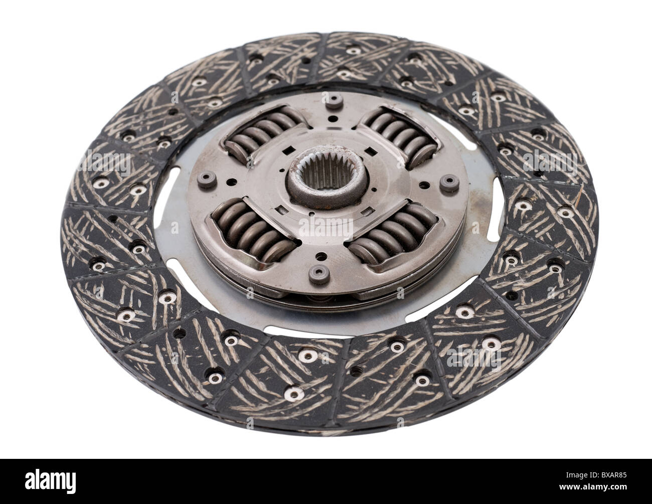 a single dry clutch driven plate, auto spare part Stock Photo - Alamy