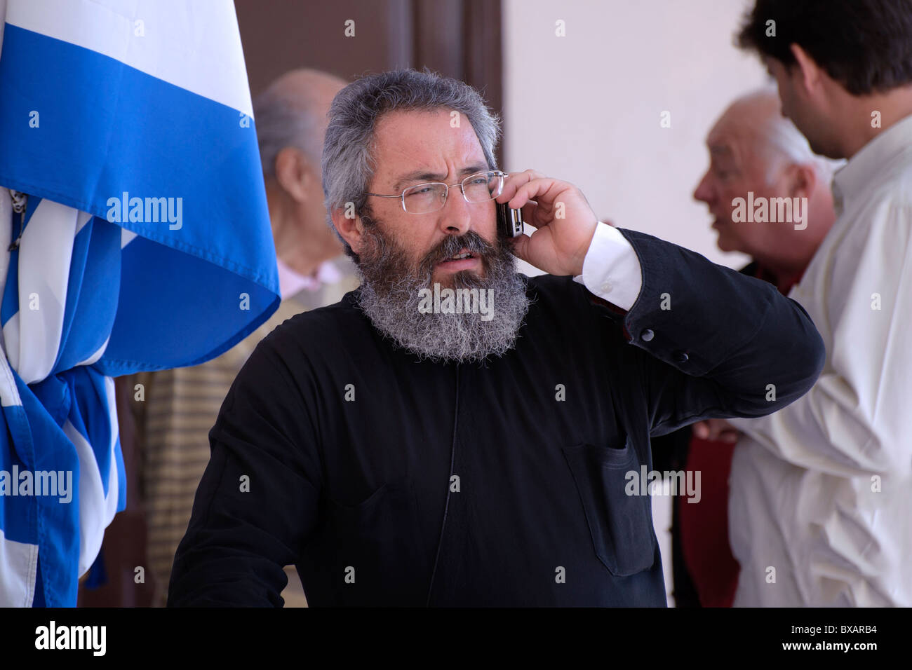Greece popes talking hi-res stock photography and images - Alamy