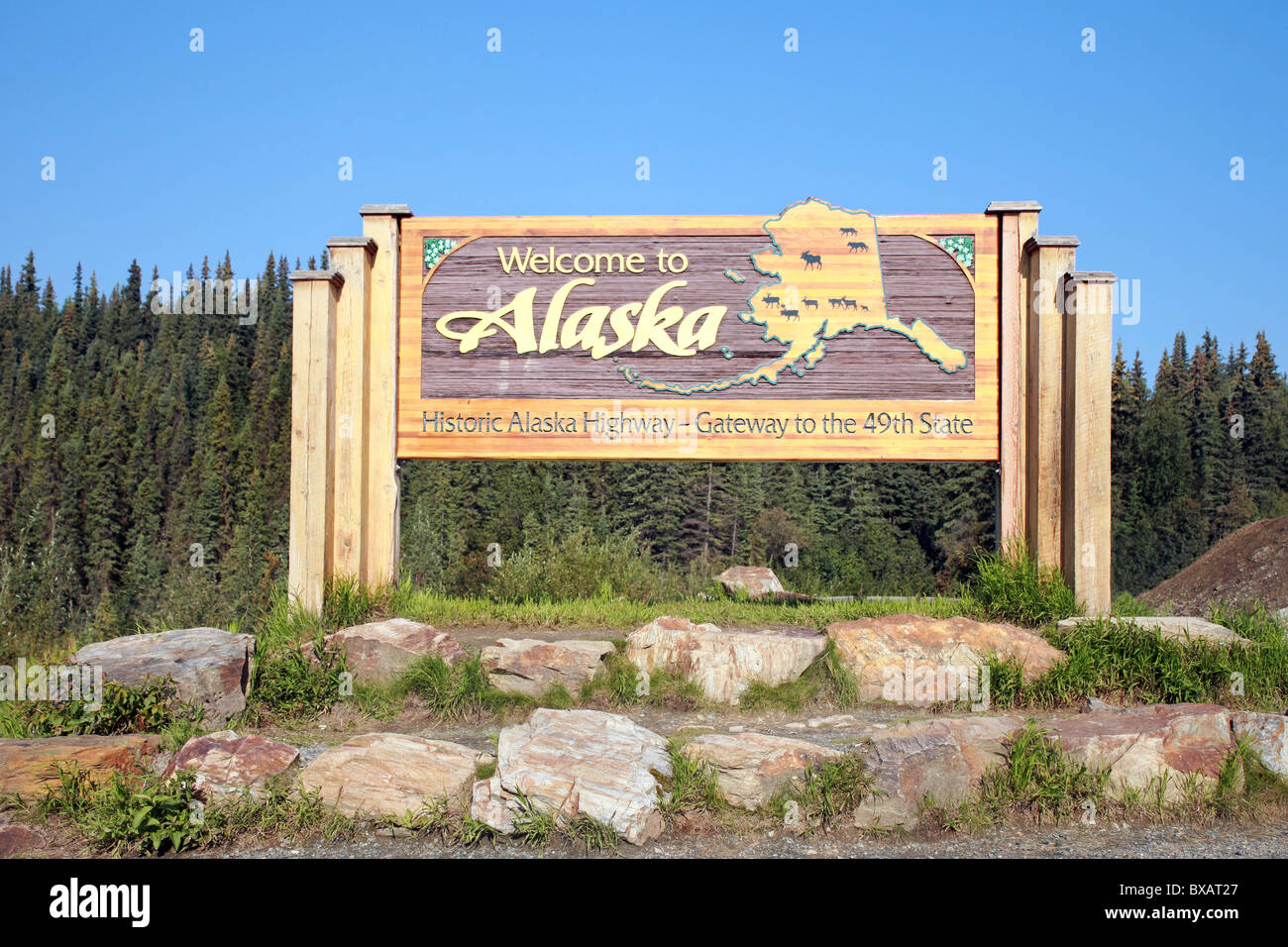 Alaska Welcome Sign